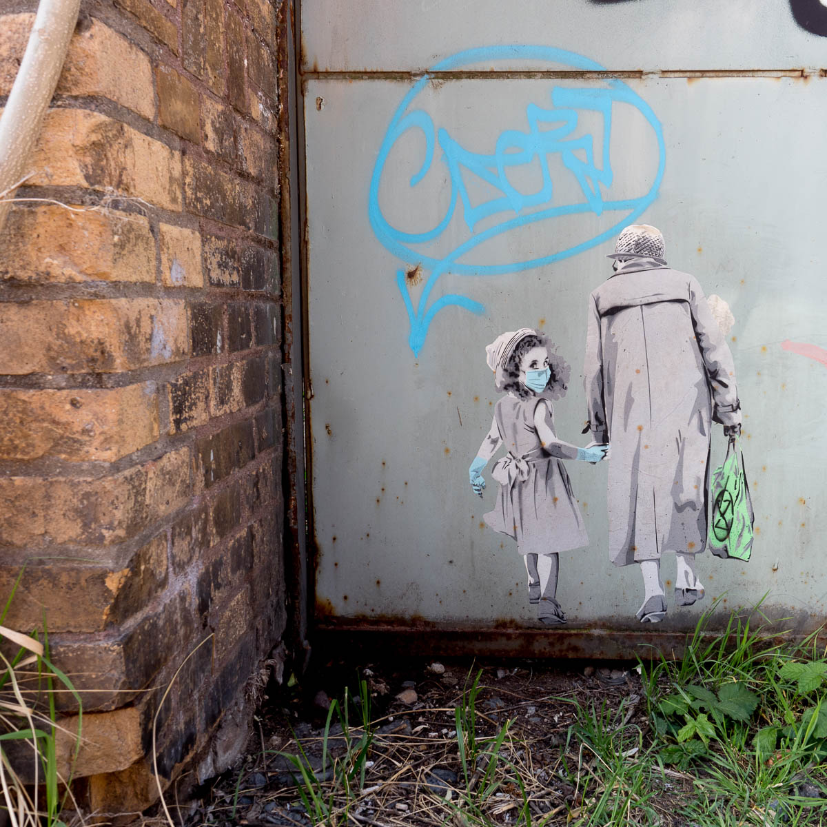 Street Art in Köln – Corana Art von sei leise – dosenkunst.de