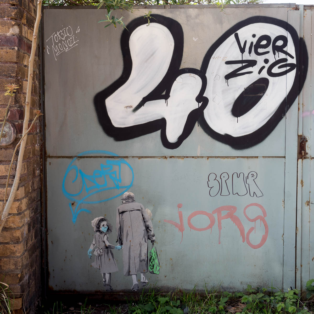 Street Art in Köln – Corana Art von sei leise – dosenkunst.de